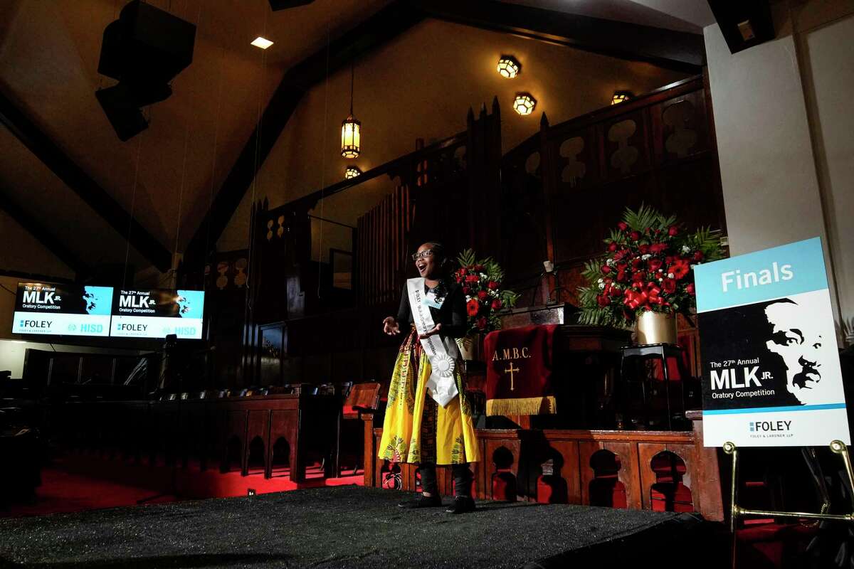 HISD students share stunning speeches on meaning of MLK Jr. Day
