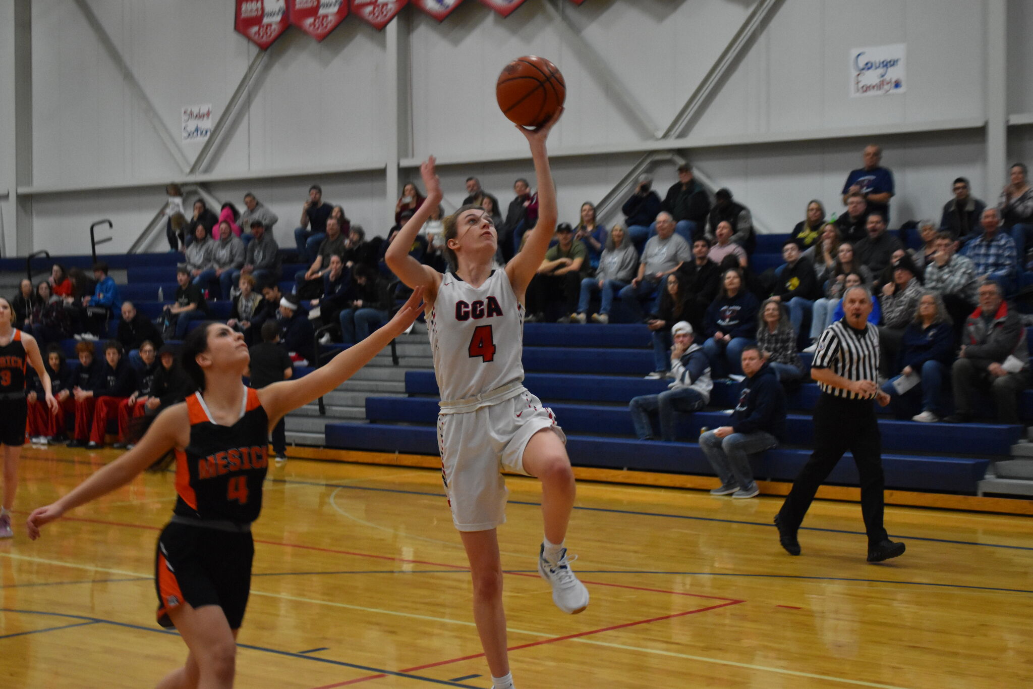 Big Rapids Crossroads girls basketball beats Mesick at home