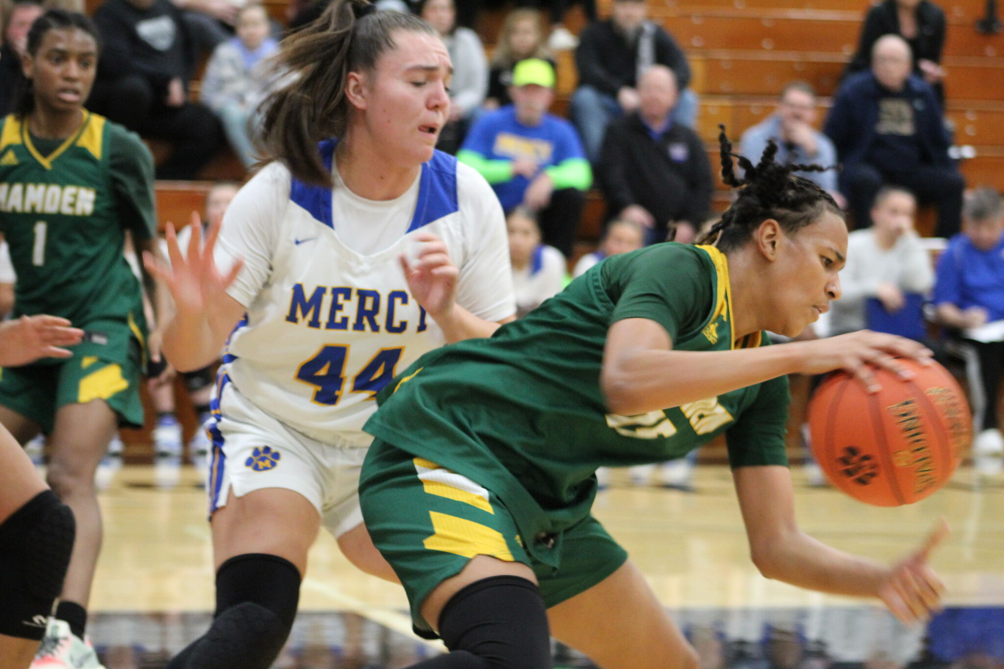 Hamden vs. Mercy CT high school girls basketball result.