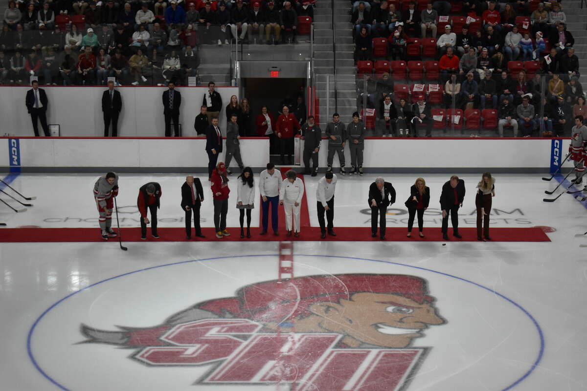 Sacred Heart hockey opens Martire Family Arena with sellout crowd