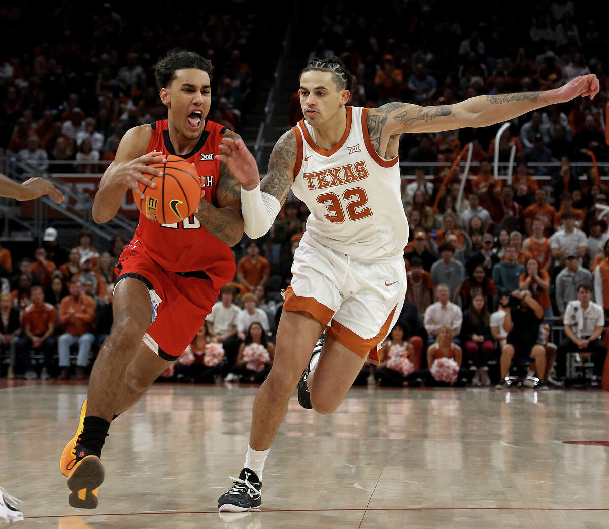 College basketball: No. 10 Texas downs Texas Tech in comeback win