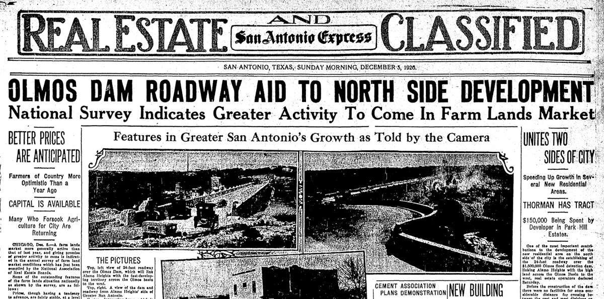 A look back at San Antonio's old scenic road on top of the Olmos Dam