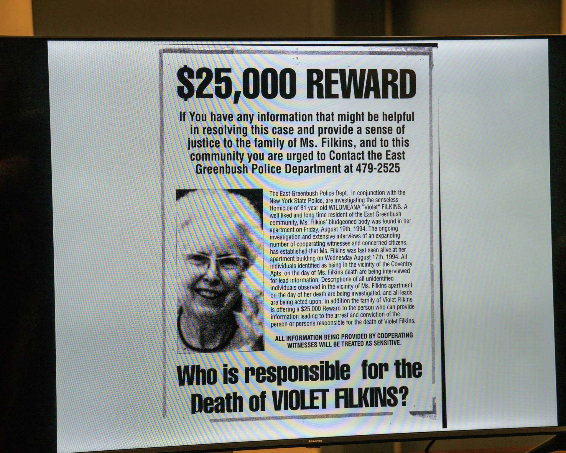 Police ID suspect in cold-case killing of Wilomeana 'Violet' Filkins