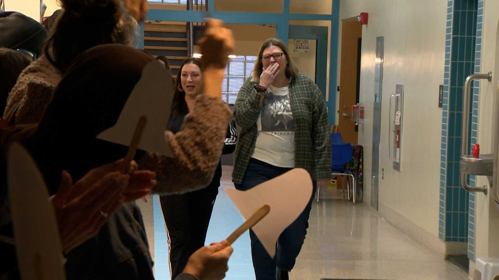 Teachers honored with hero's welcome at school after saving life of ...