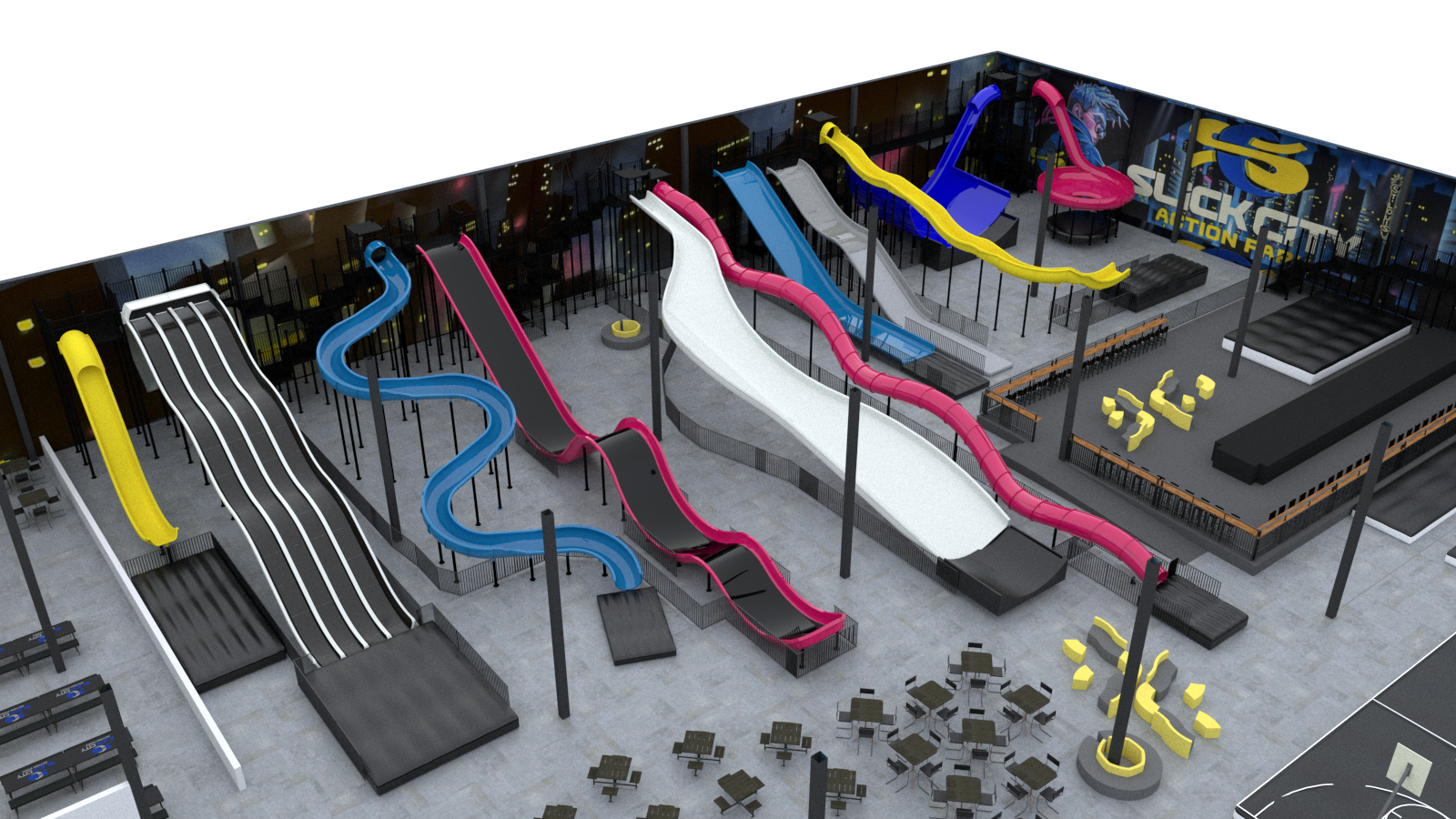 Huge indoor slide park coming to Houston's Katy Mills Mall