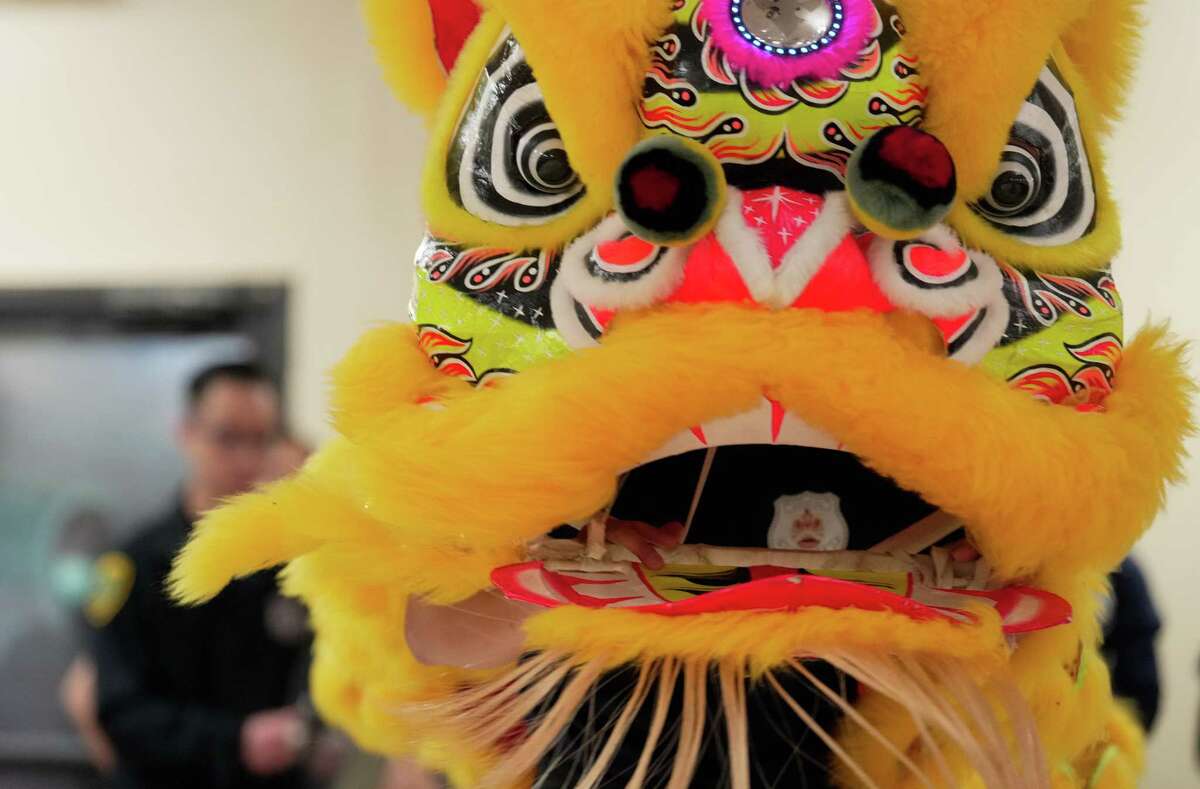 Houston police department's lion dance team makes Lunar New Year debut