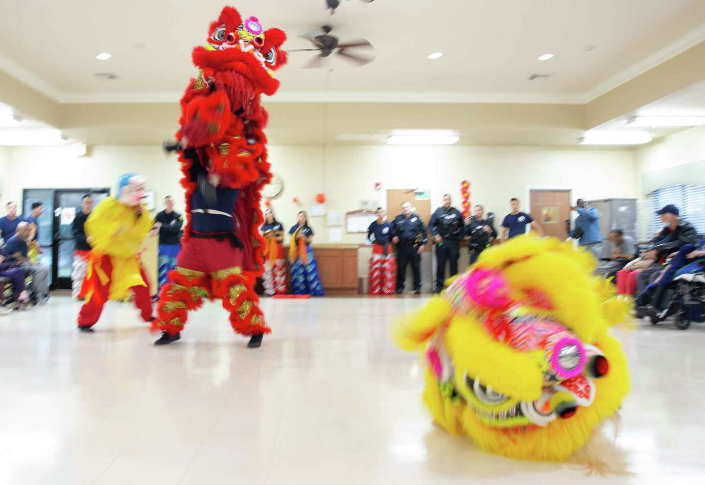 Houston police department's lion dance team makes Lunar New Year debut
