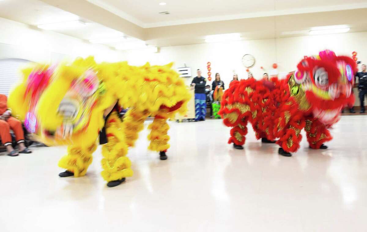 Houston police department's lion dance team makes Lunar New Year debut