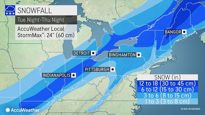 Up to 6 inches of snow expected as winter storm moves through ...