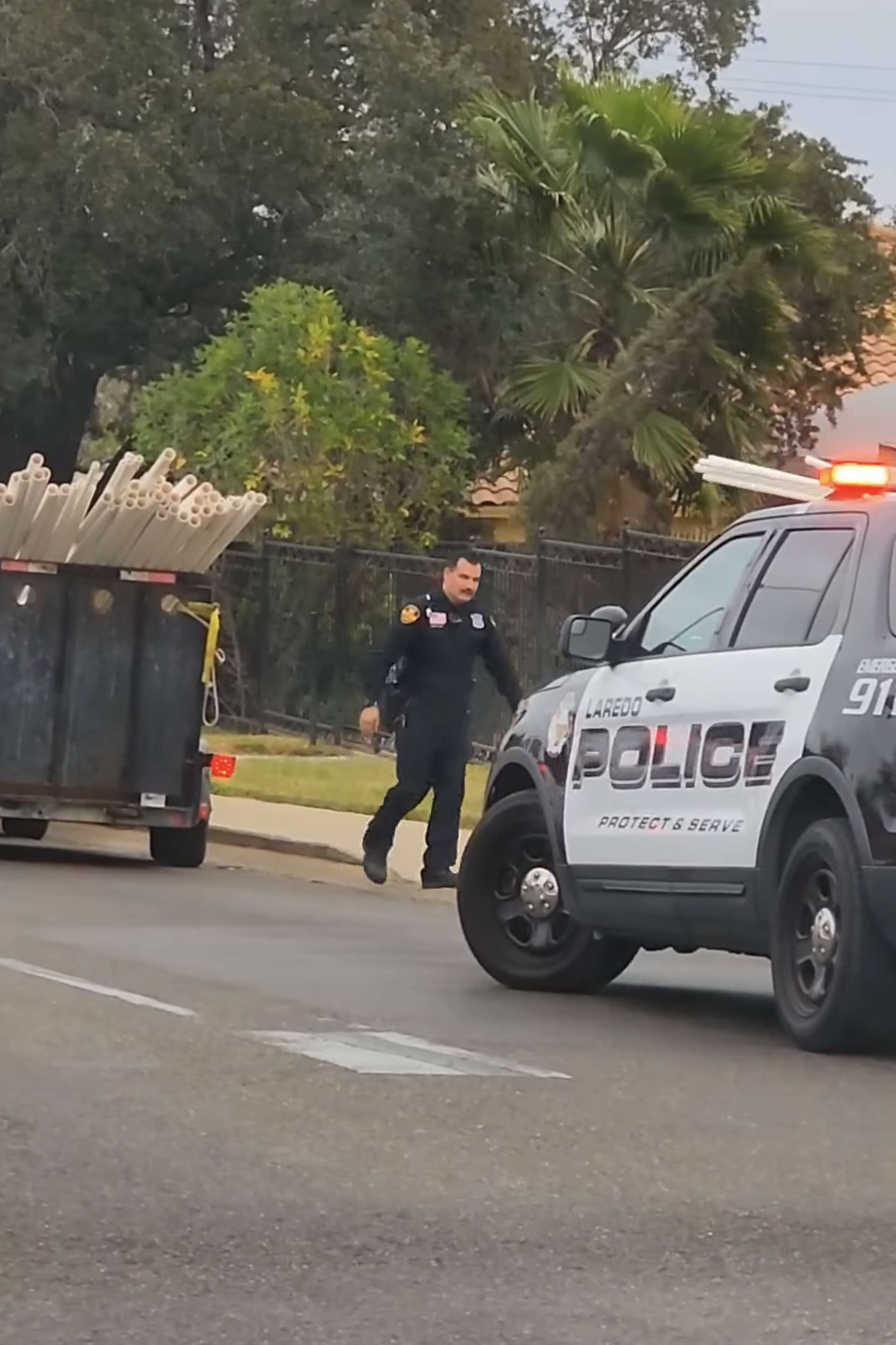 A Laredo woman's video of a good deed from a police officer went viral