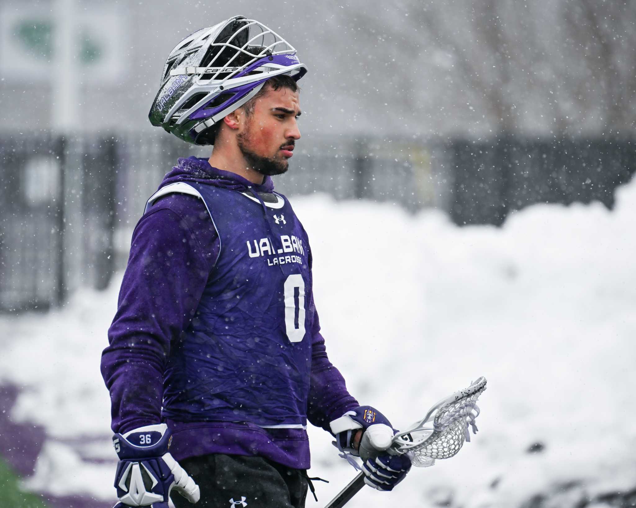 Joey Carino stays at UAlbany, changes sports