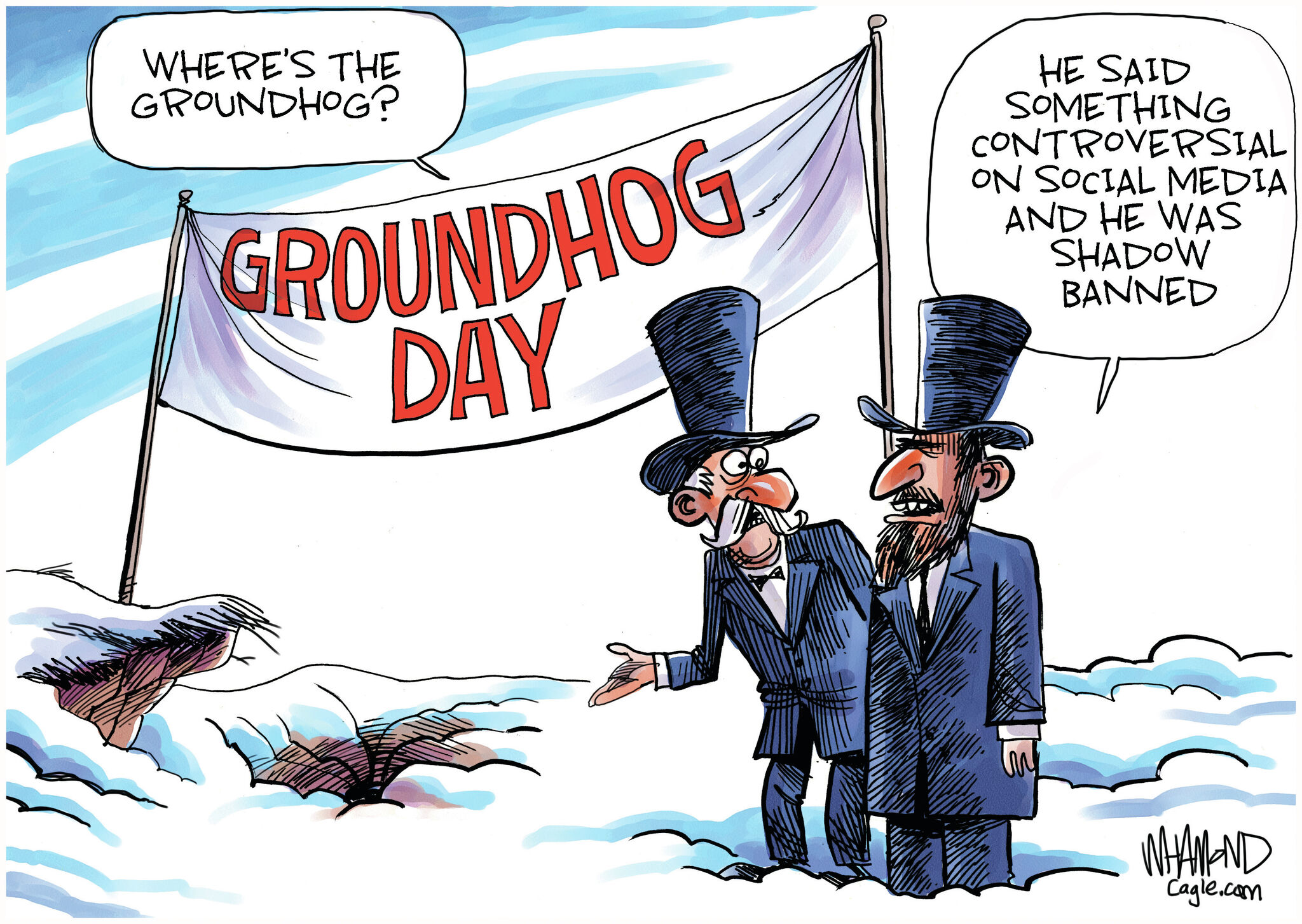 Opinion cartoon: Groundhog's Day
