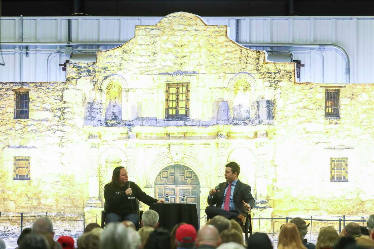 Rittenhouse, speakers air grievances at Conroe rally