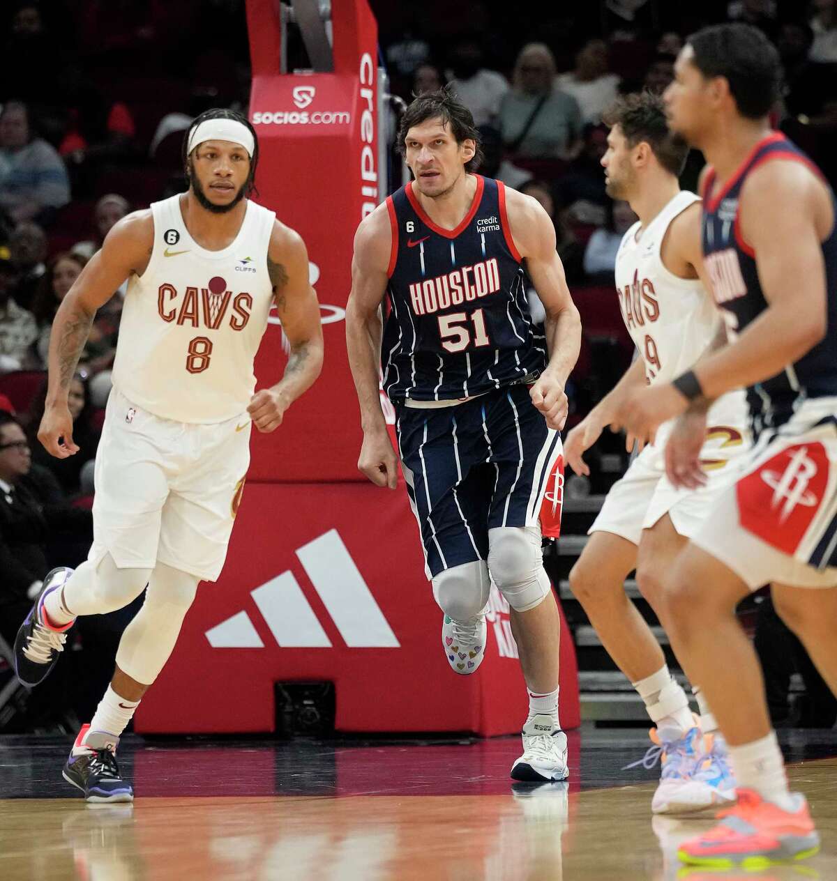 Josh Christopher fills in for a Rockets team short of point guards