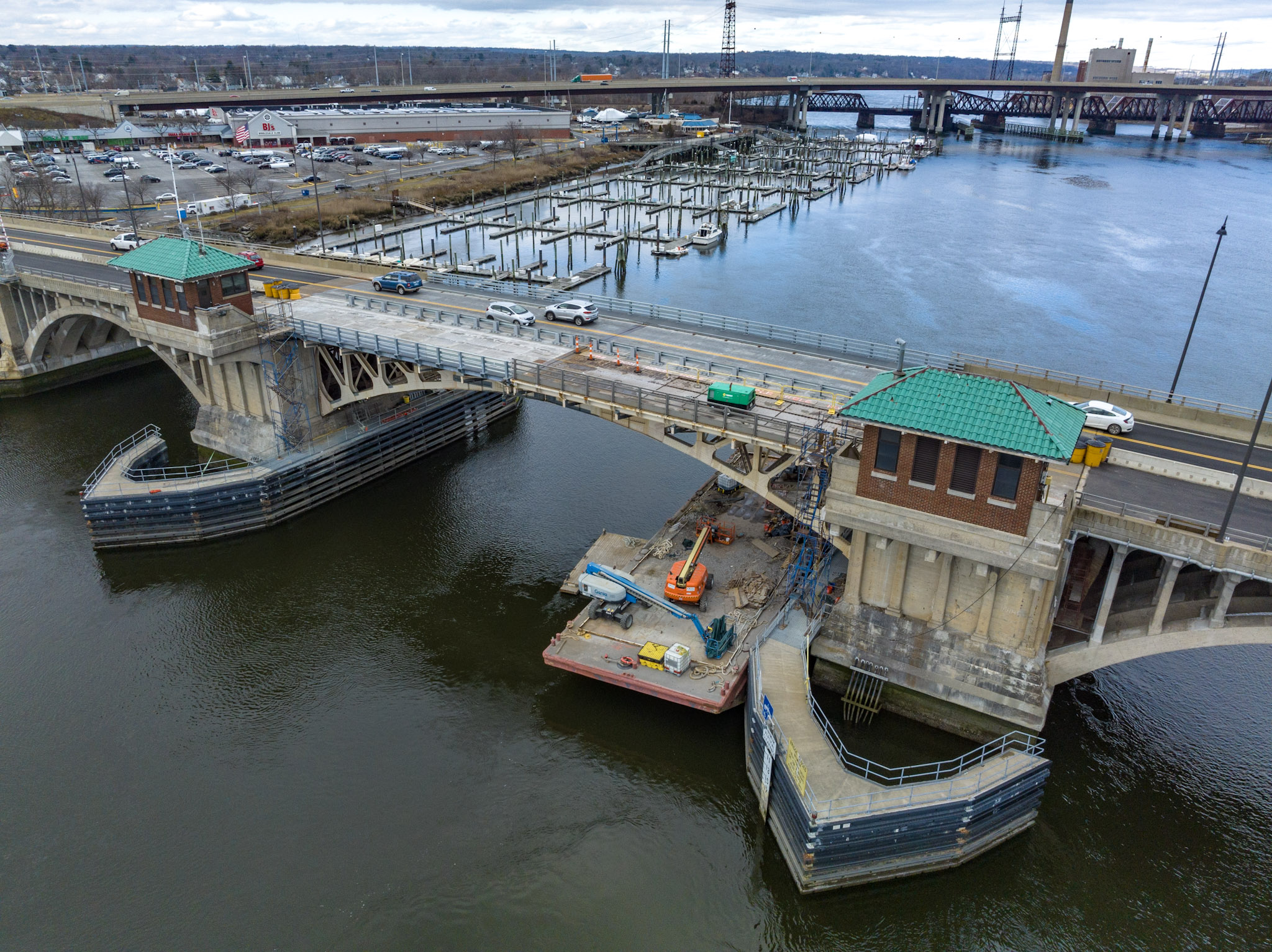 One side of Milford drawbridge to remain down through June