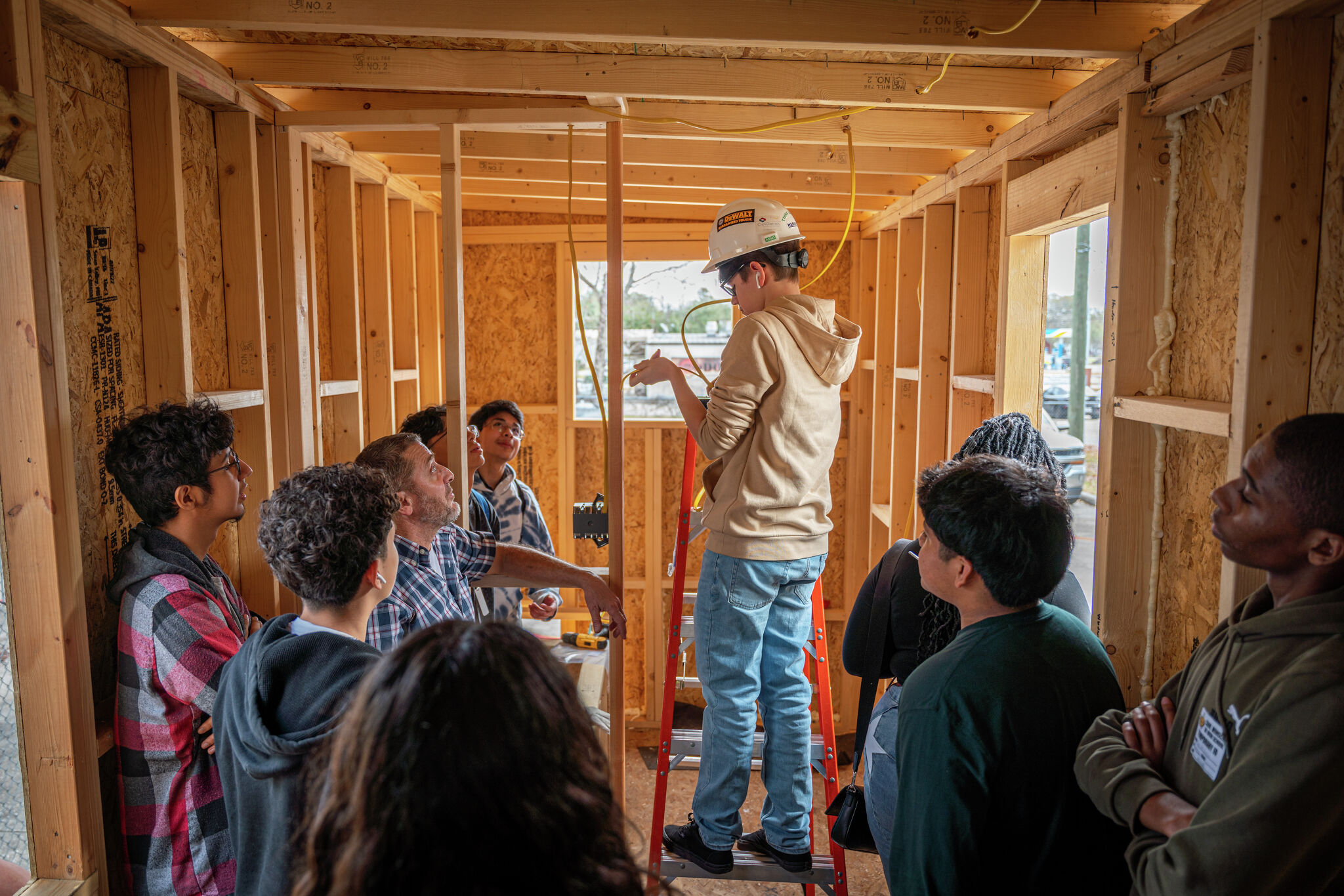 Spring high school program teaches students how to build a tiny home
