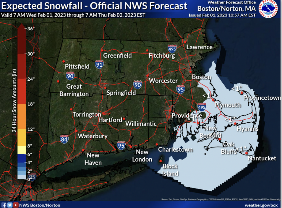 30 mph winds could cause power outages in CT Friday, NWS says