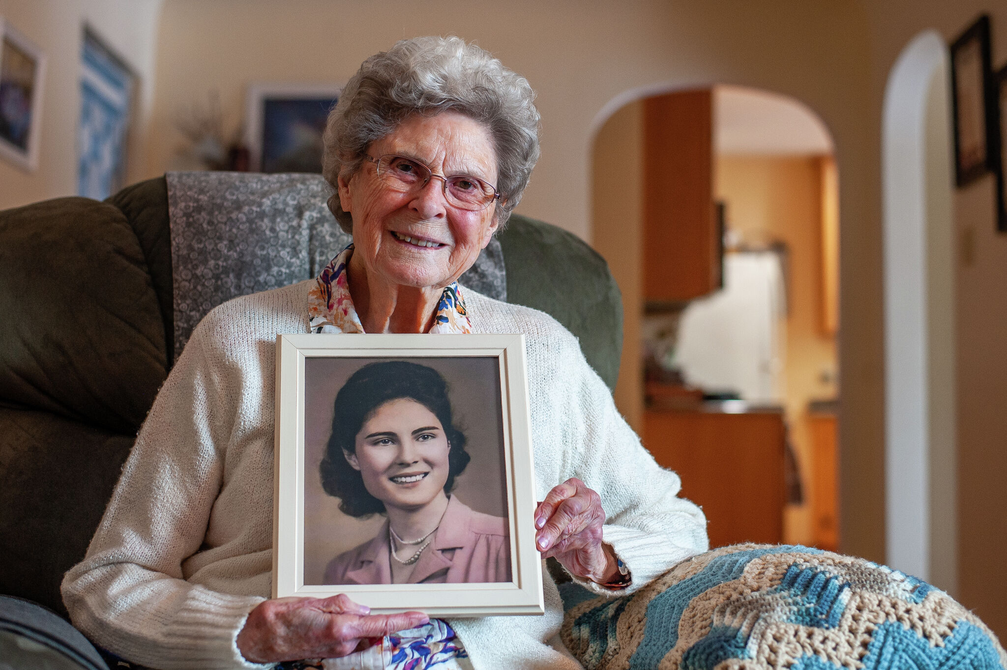 New Midland centenarian Juanita Dorlon just learned to play Skip Bo