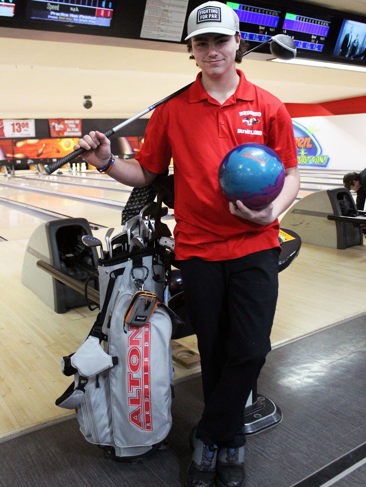 Alton's Sam Ottwell makes state tourneys in bowling, golf in same year