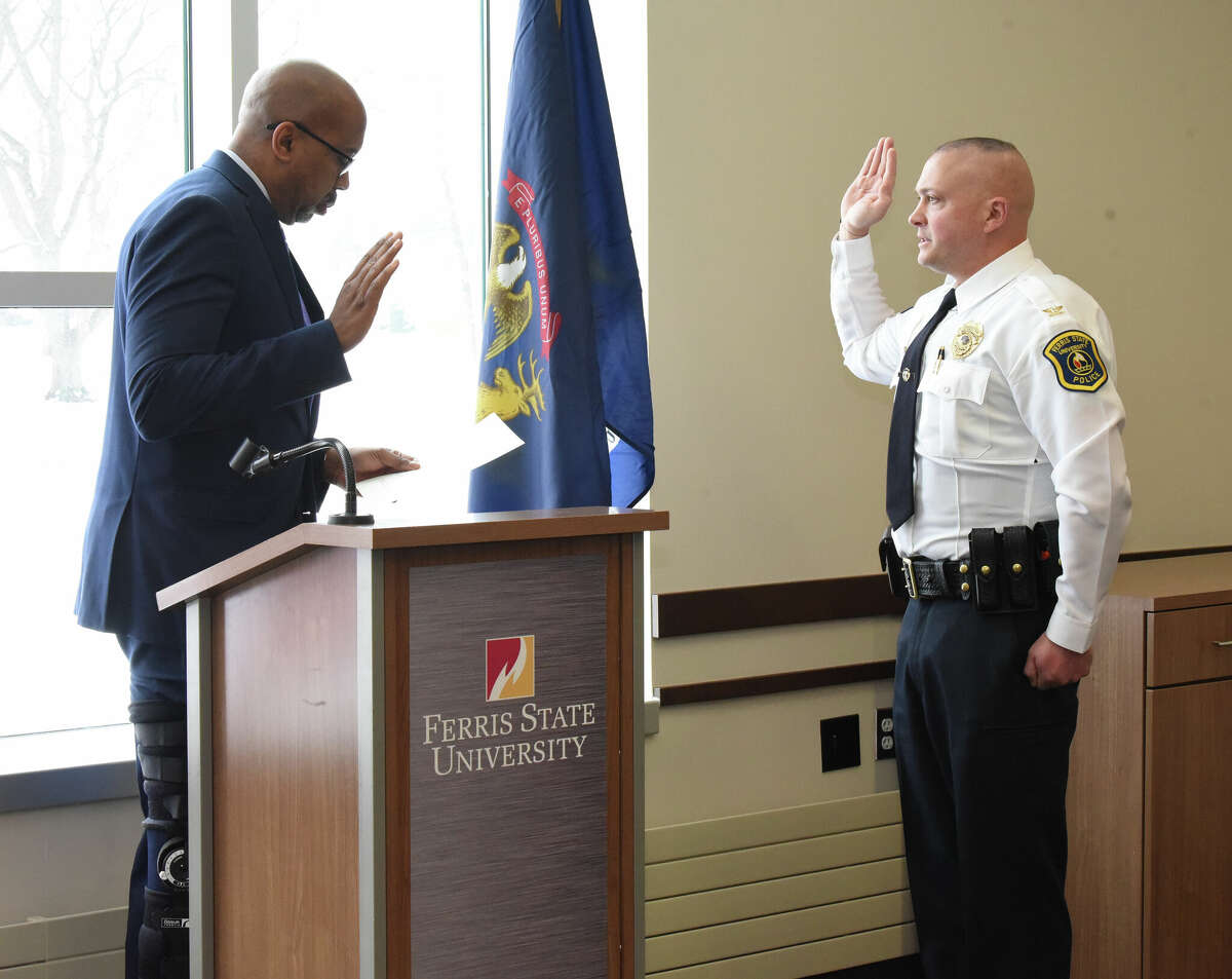 Ferris public safety director Ibrahim 'Abe' Haroon sworn in