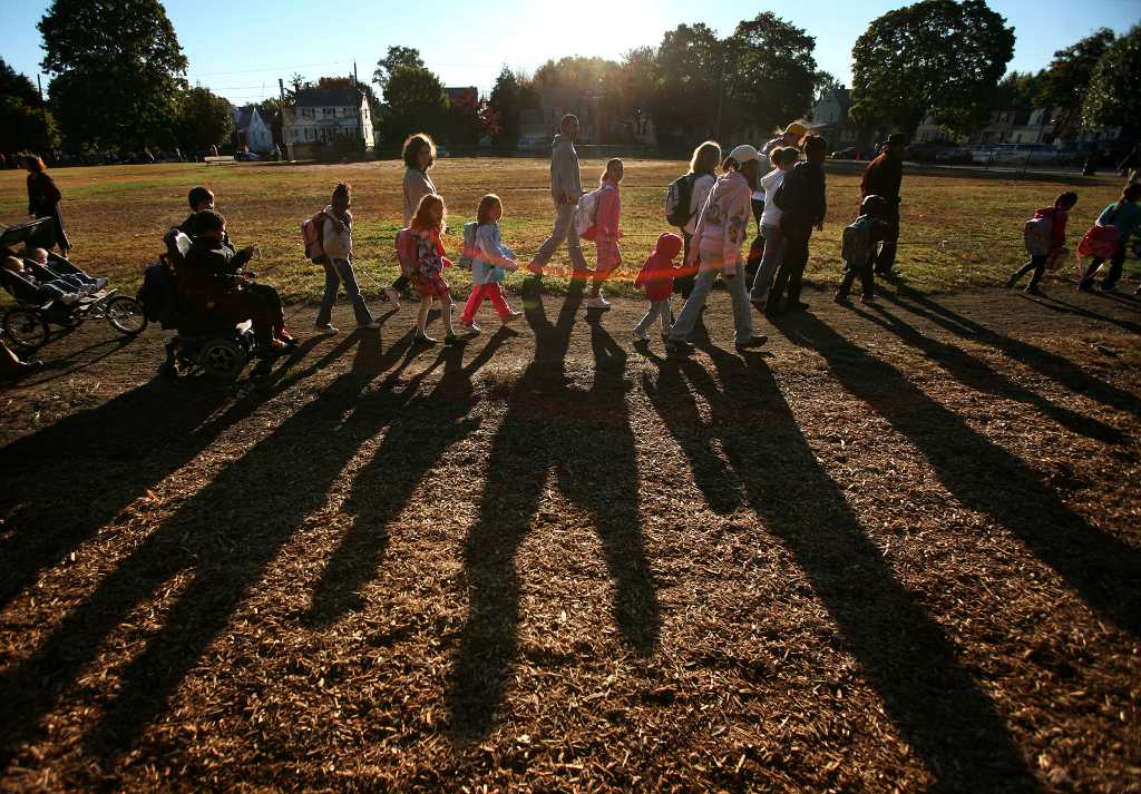 Wilcoxson students pilot walk-to-school program