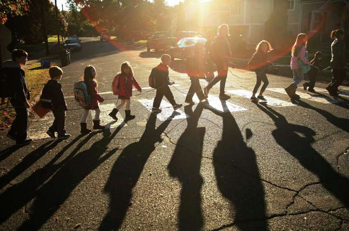 Wilcoxson students pilot walk-to-school program