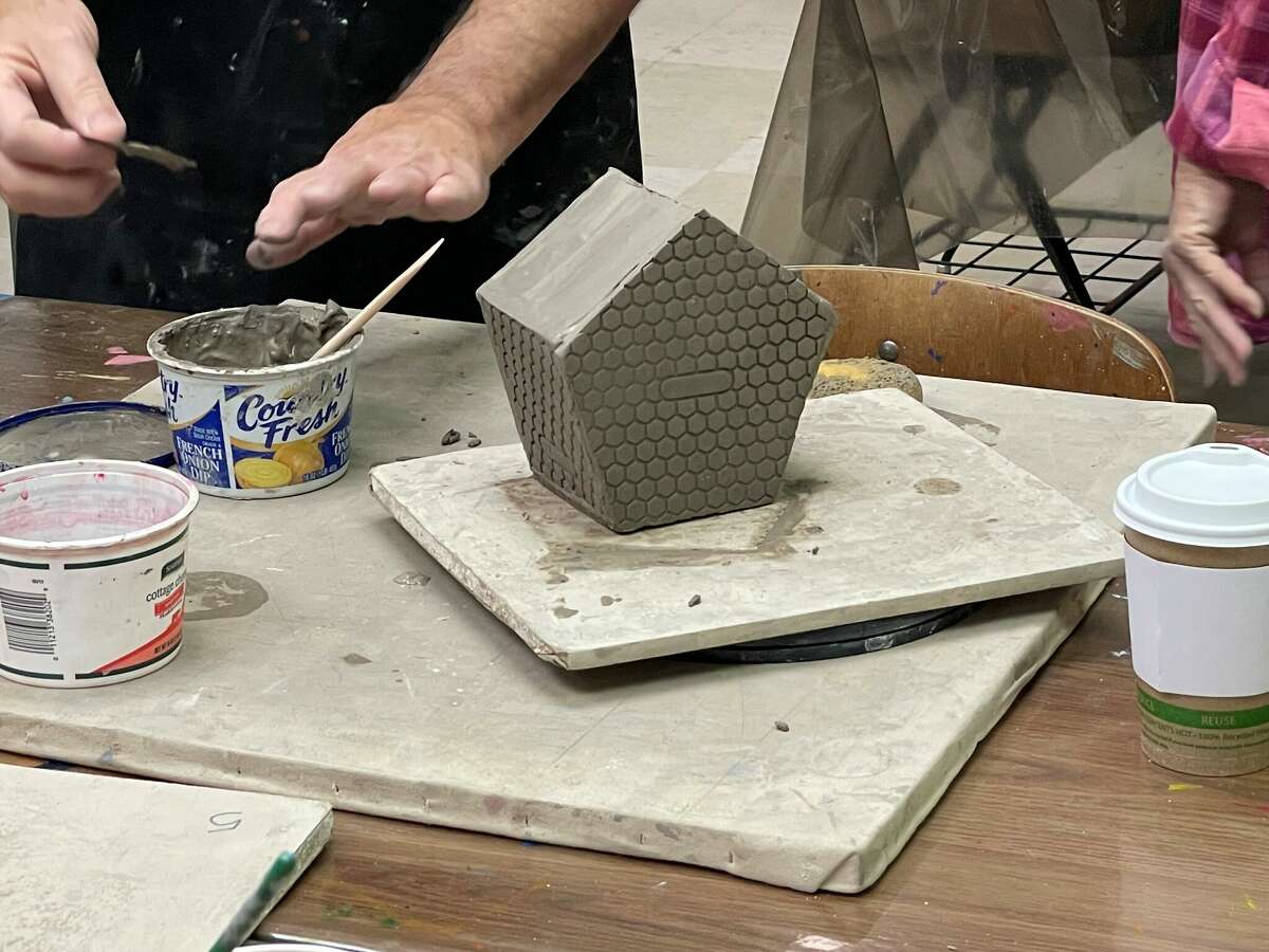 Artworks in Big Rapids holds clay birdhouse workshop