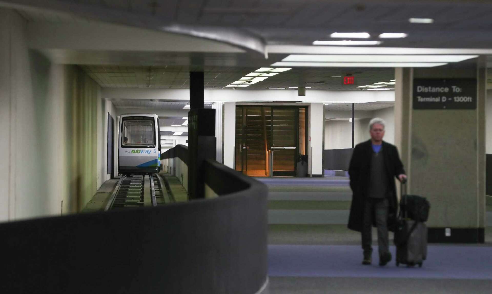 IAH airport subway service is temporarily closed for construction