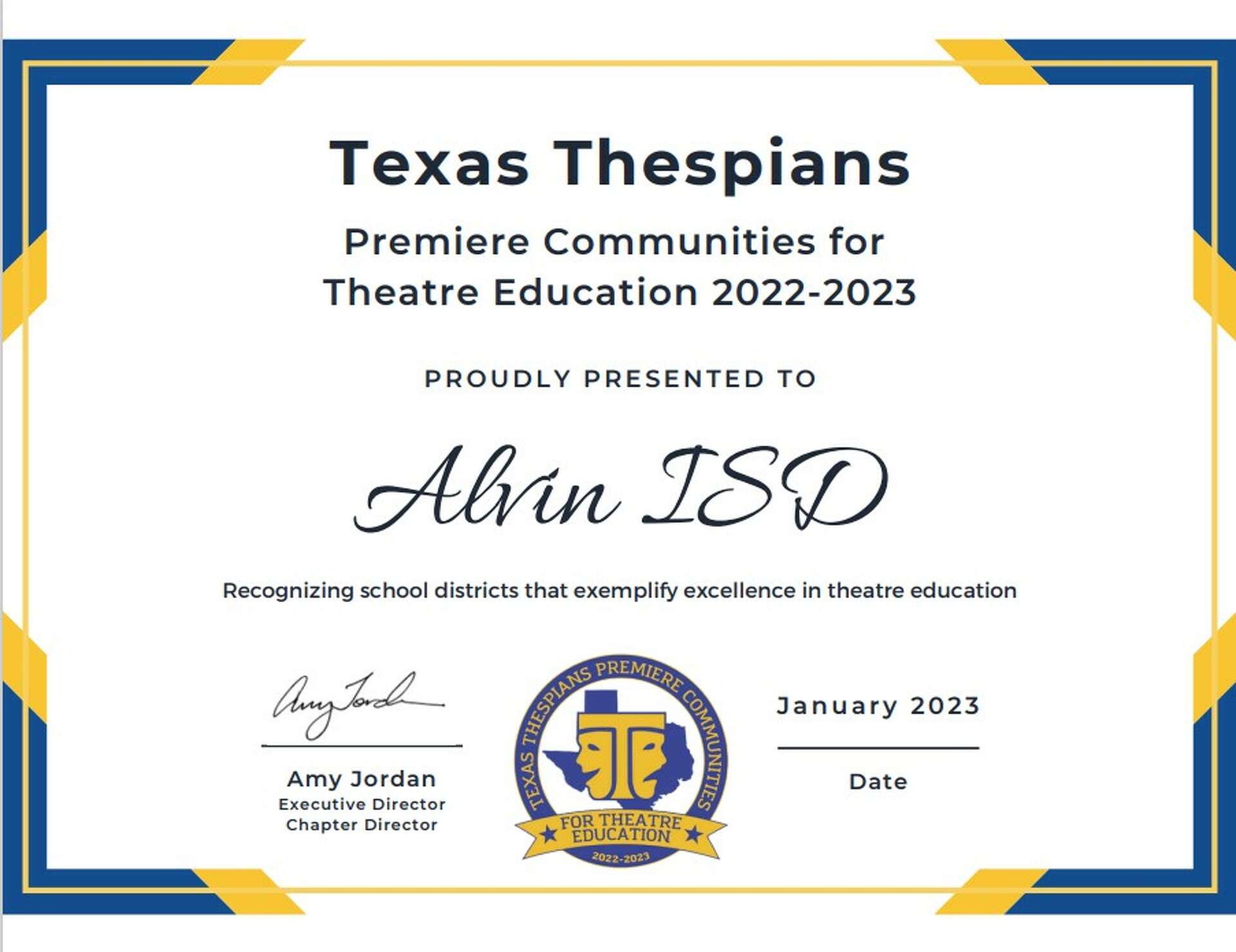Alvin ISD named one of Texas' best districts for theater programs