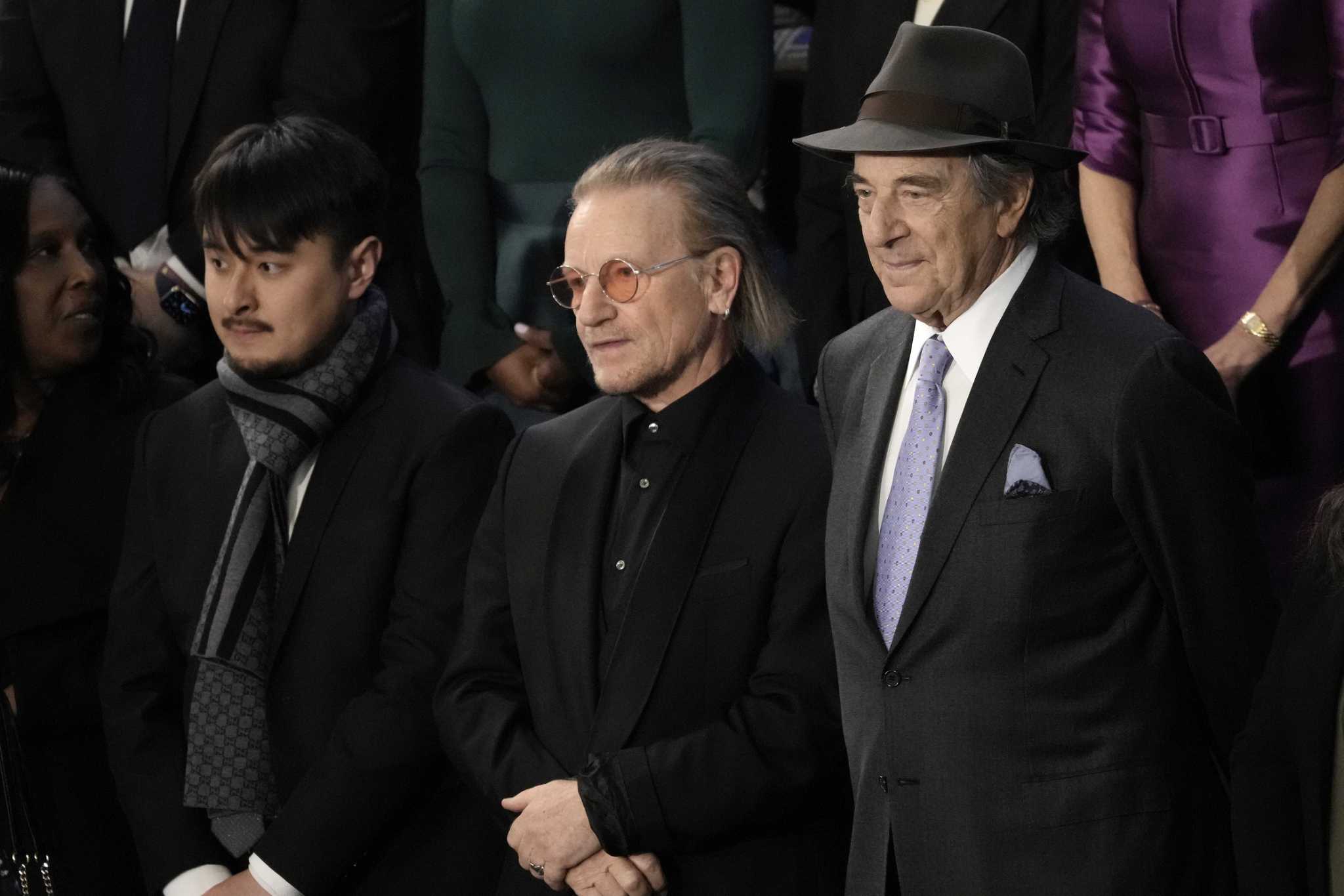 Here's why Bono was at Joe Biden's 2023 State of the Union