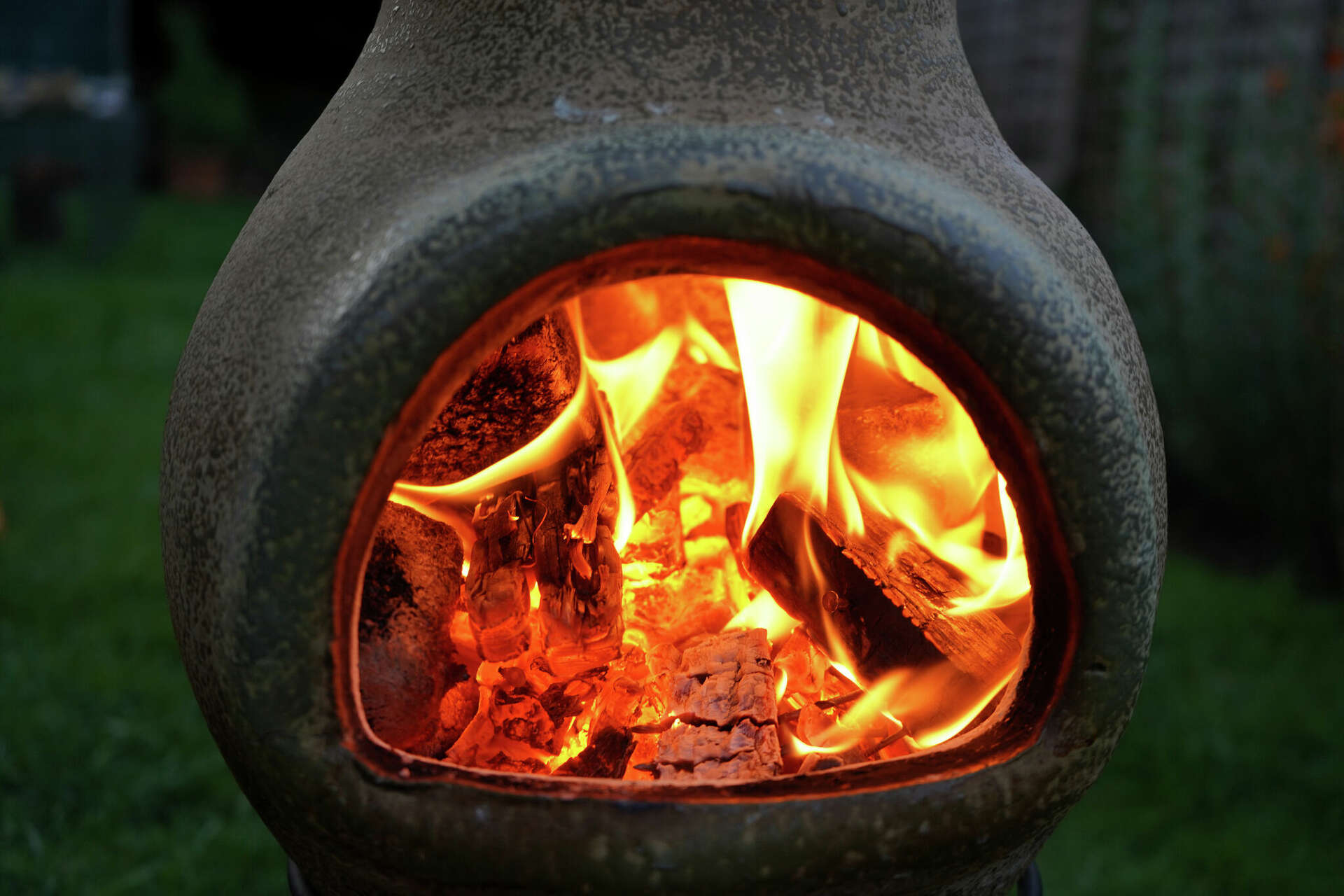 Chimineas are for keeping warm and cooking