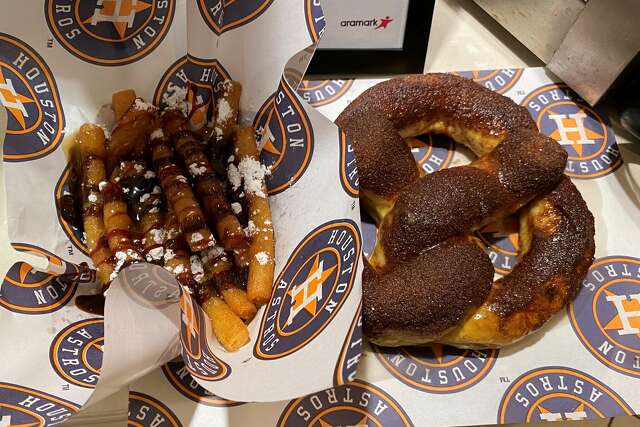 New food at Astros games: Pupusa dogs, funnel cake fries