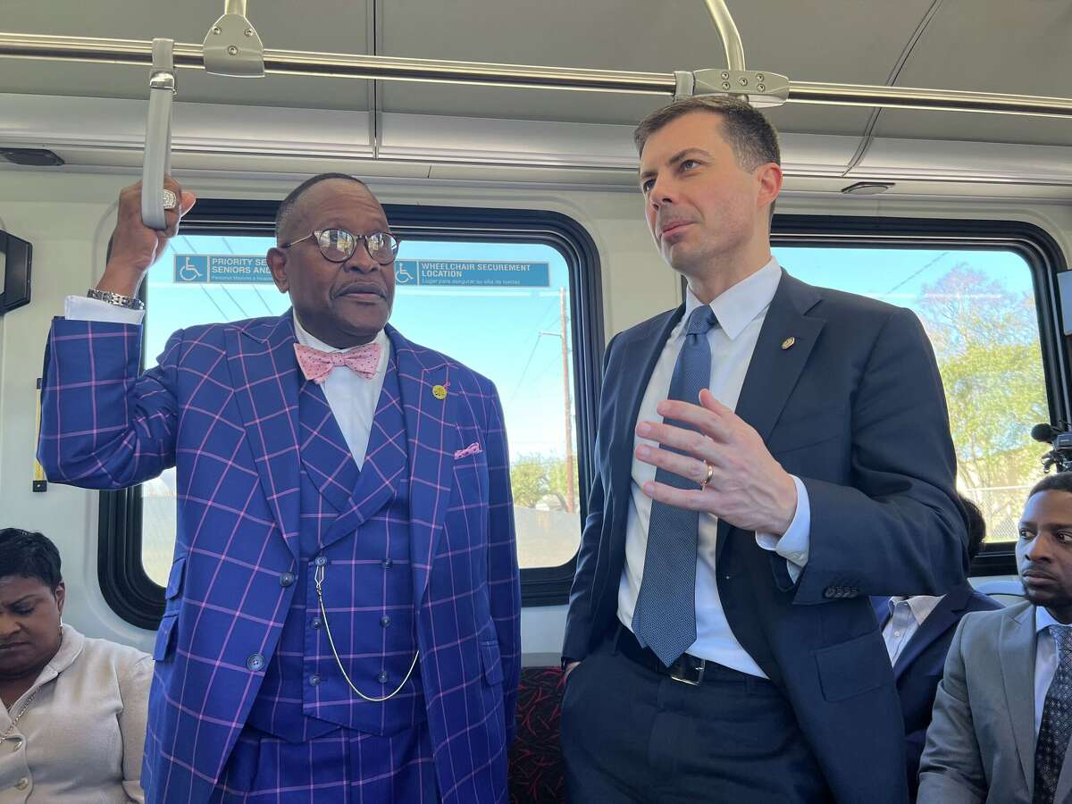Secretary of Transportation Pete Buttigieg visits Port of Port Arthur