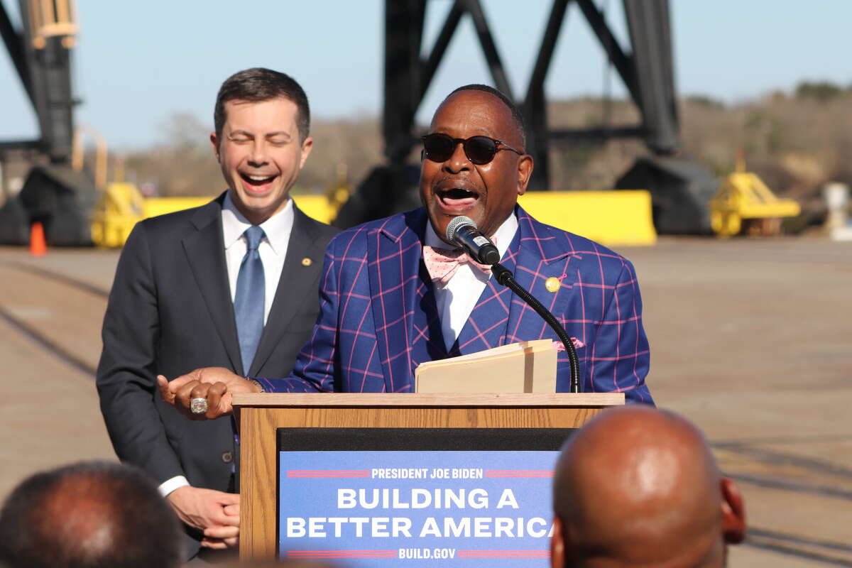 Secretary of Transportation Pete Buttigieg visits Port of Port Arthur