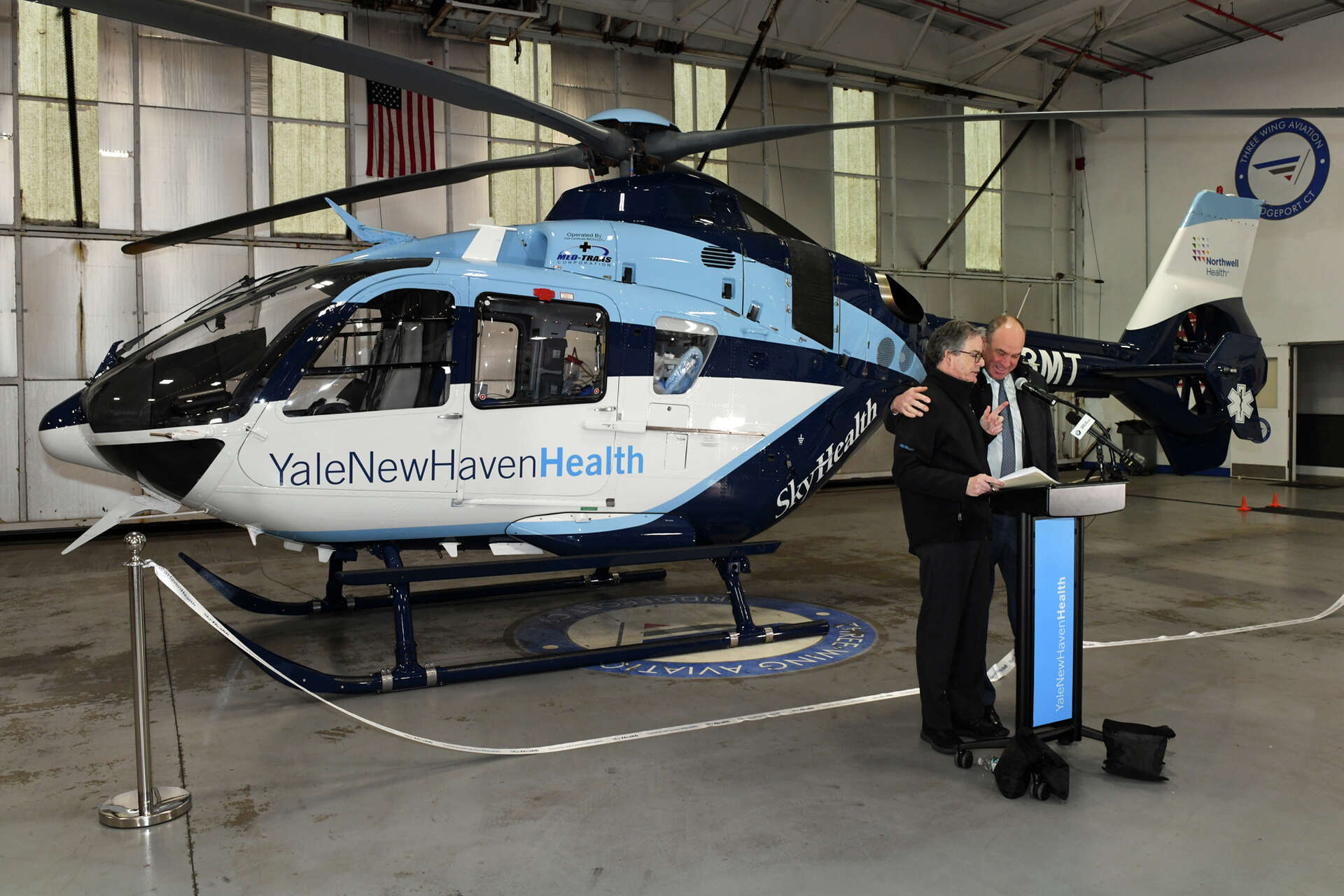Yale New Haven helicopter takes flight in Stratford