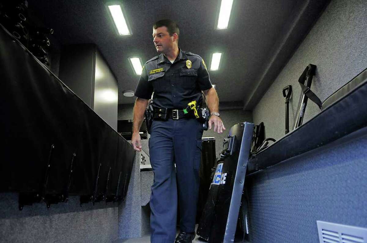 Norwalk police unveil crime fighter trucks