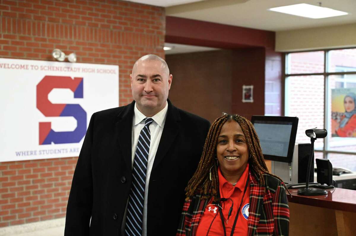 With 'red shirts' and police, improvement seen in Schenectady schools