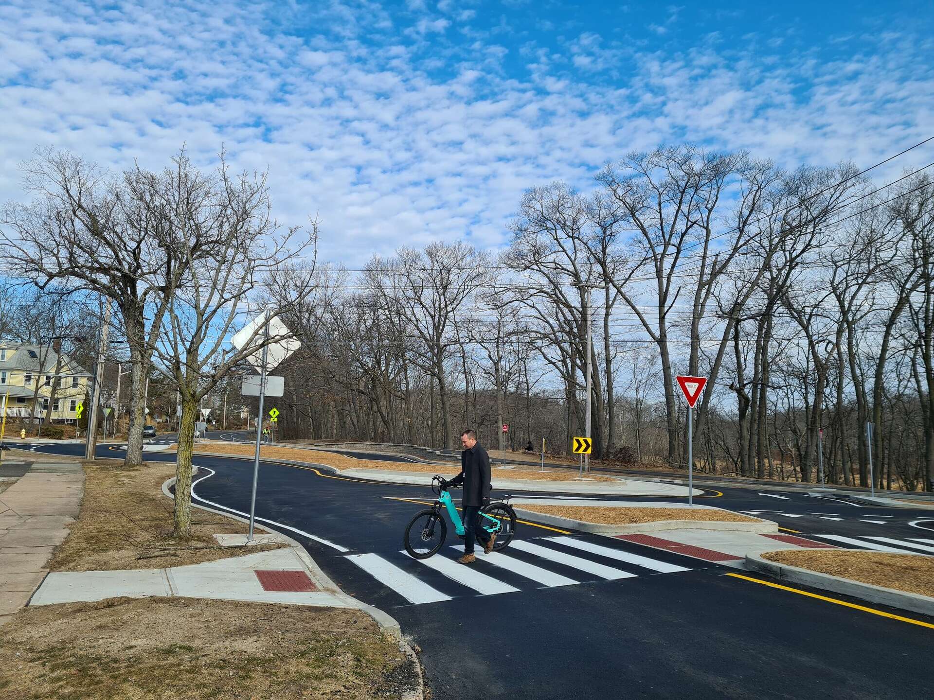Dangerous New Haven intersection gets a 'peanut' to boost safety