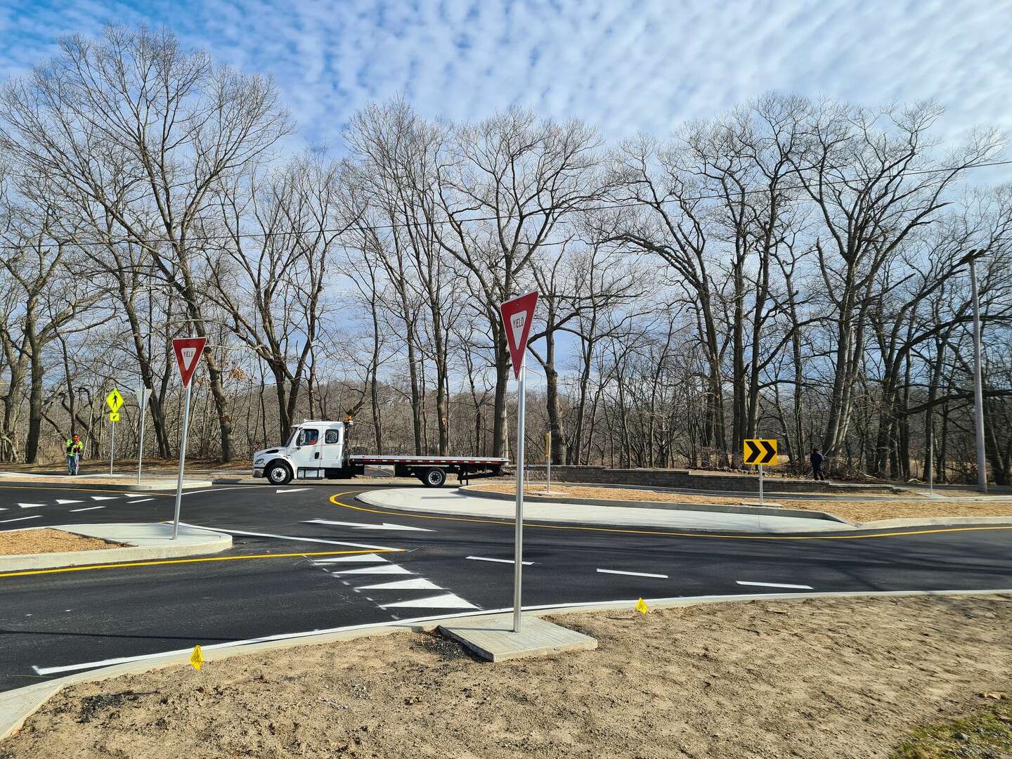 Dangerous New Haven intersection gets a 'peanut' to boost safety