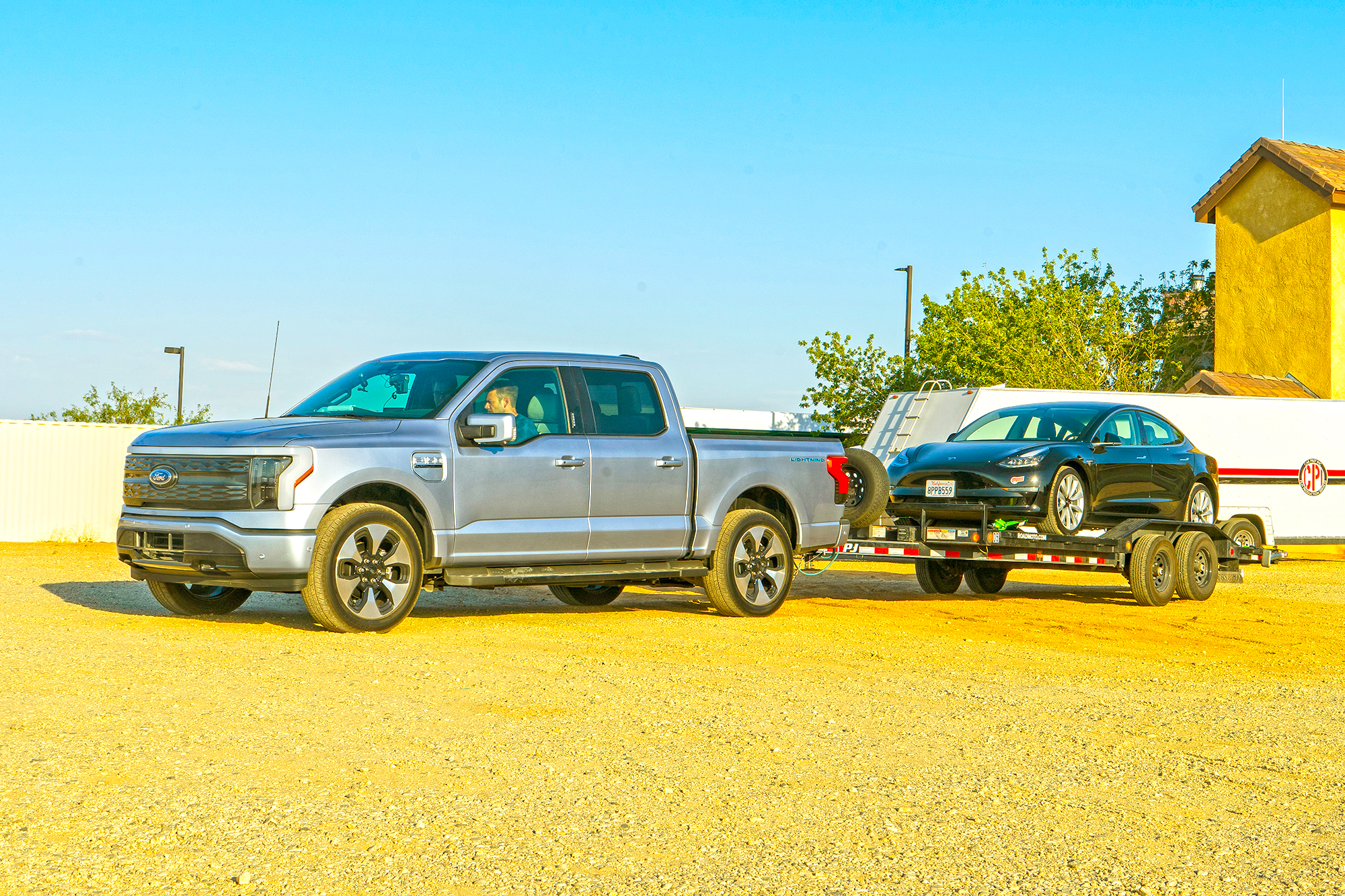 Towing with an electric pickup has differences