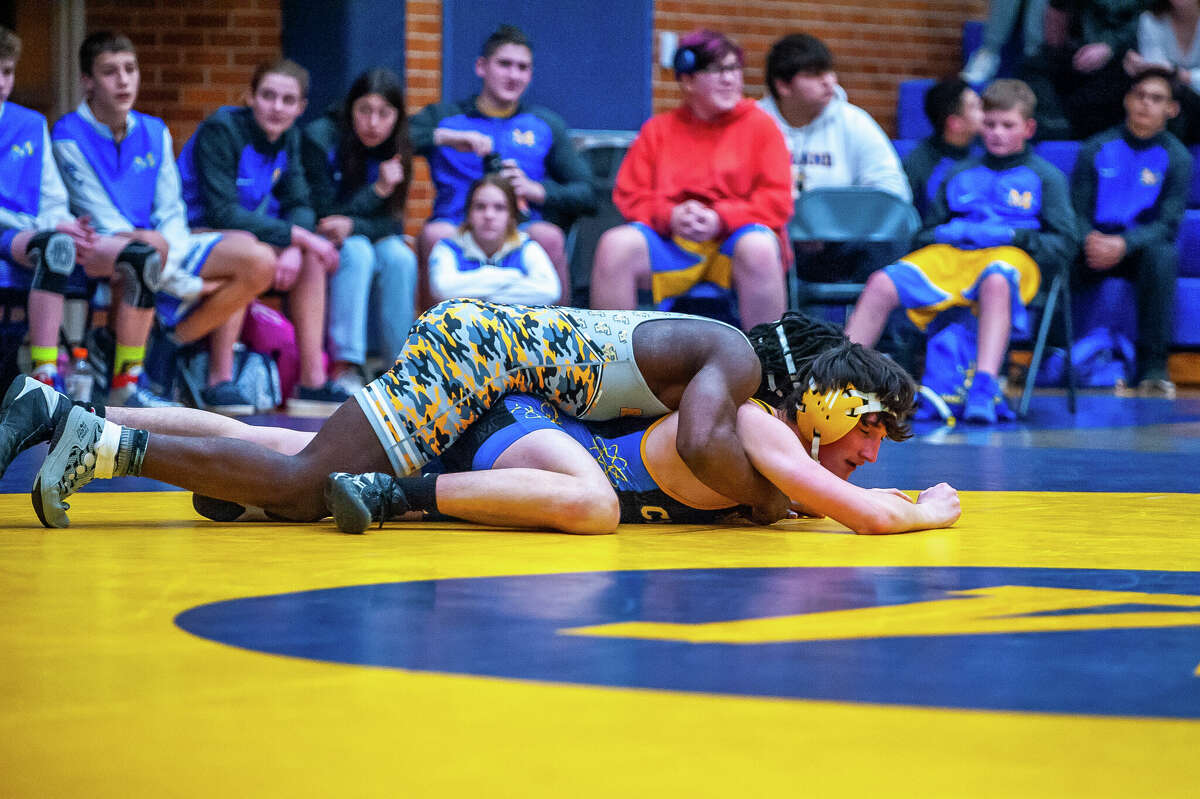 PHOTOS: Midland High School grapples in regional wrestling tournament