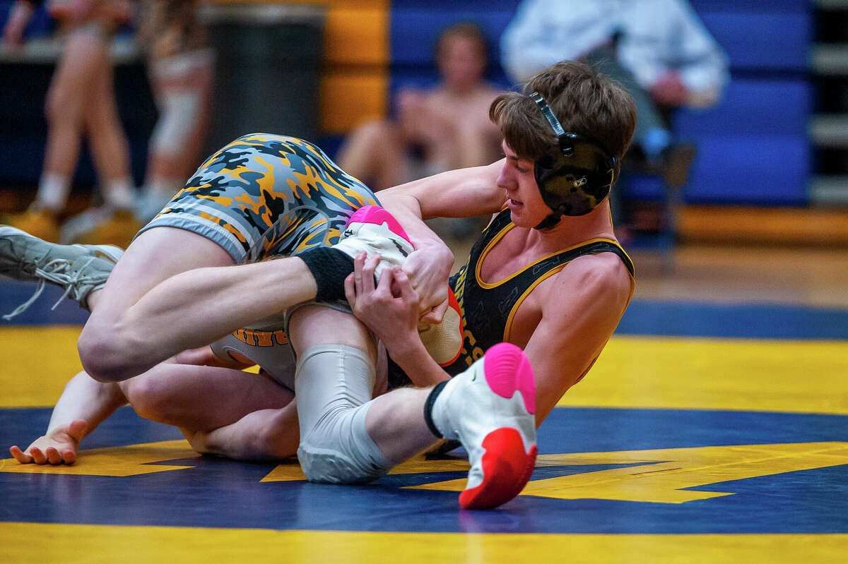 PHOTOS: Midland High School grapples in regional wrestling tournament
