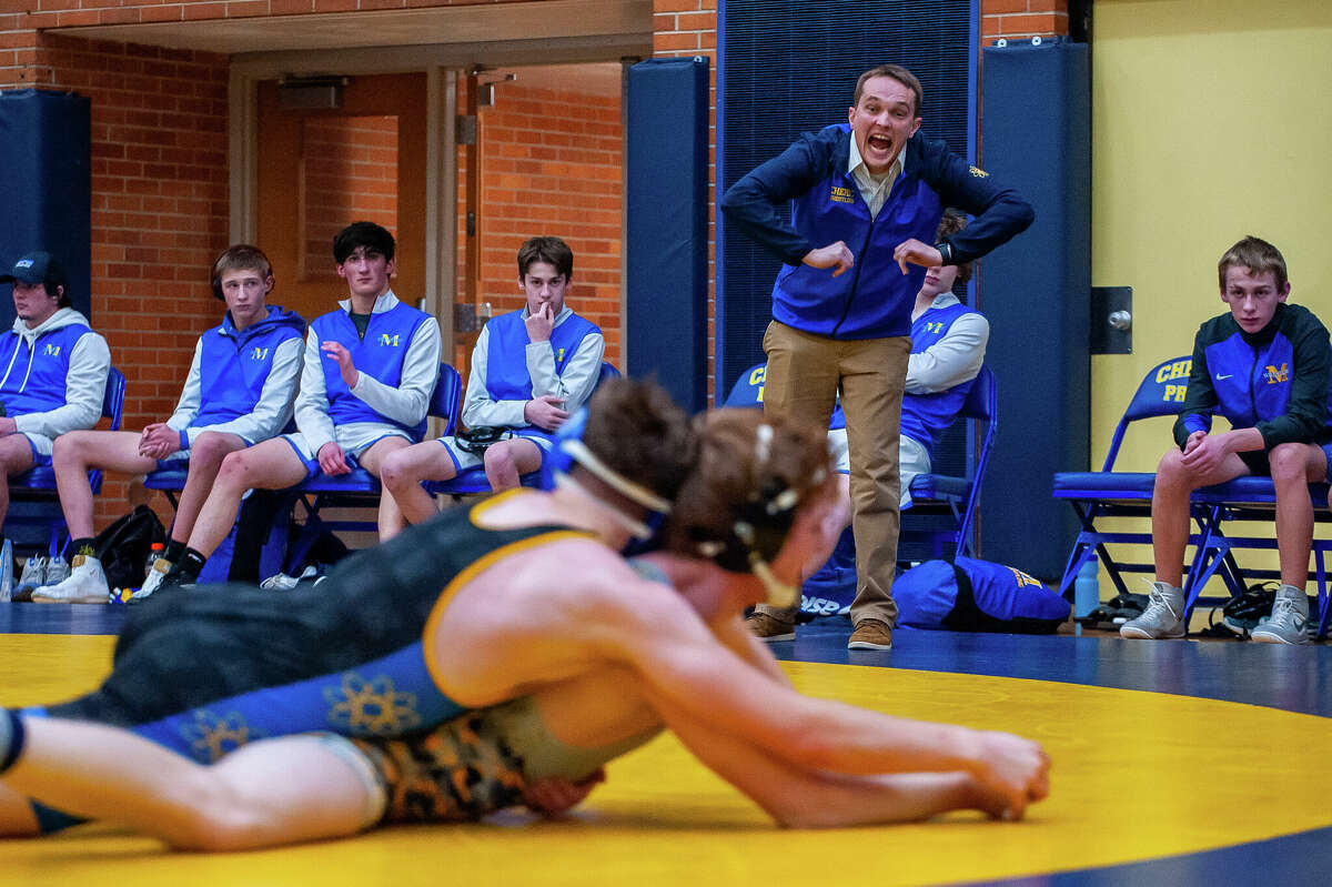 PHOTOS: Midland High School grapples in regional wrestling tournament