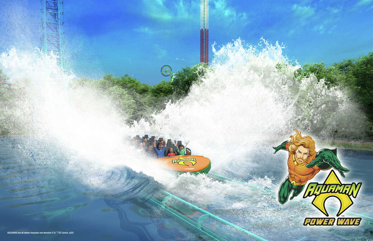 Texas spring break: New Six Flags roller coaster AQUAMAN: Power Wave