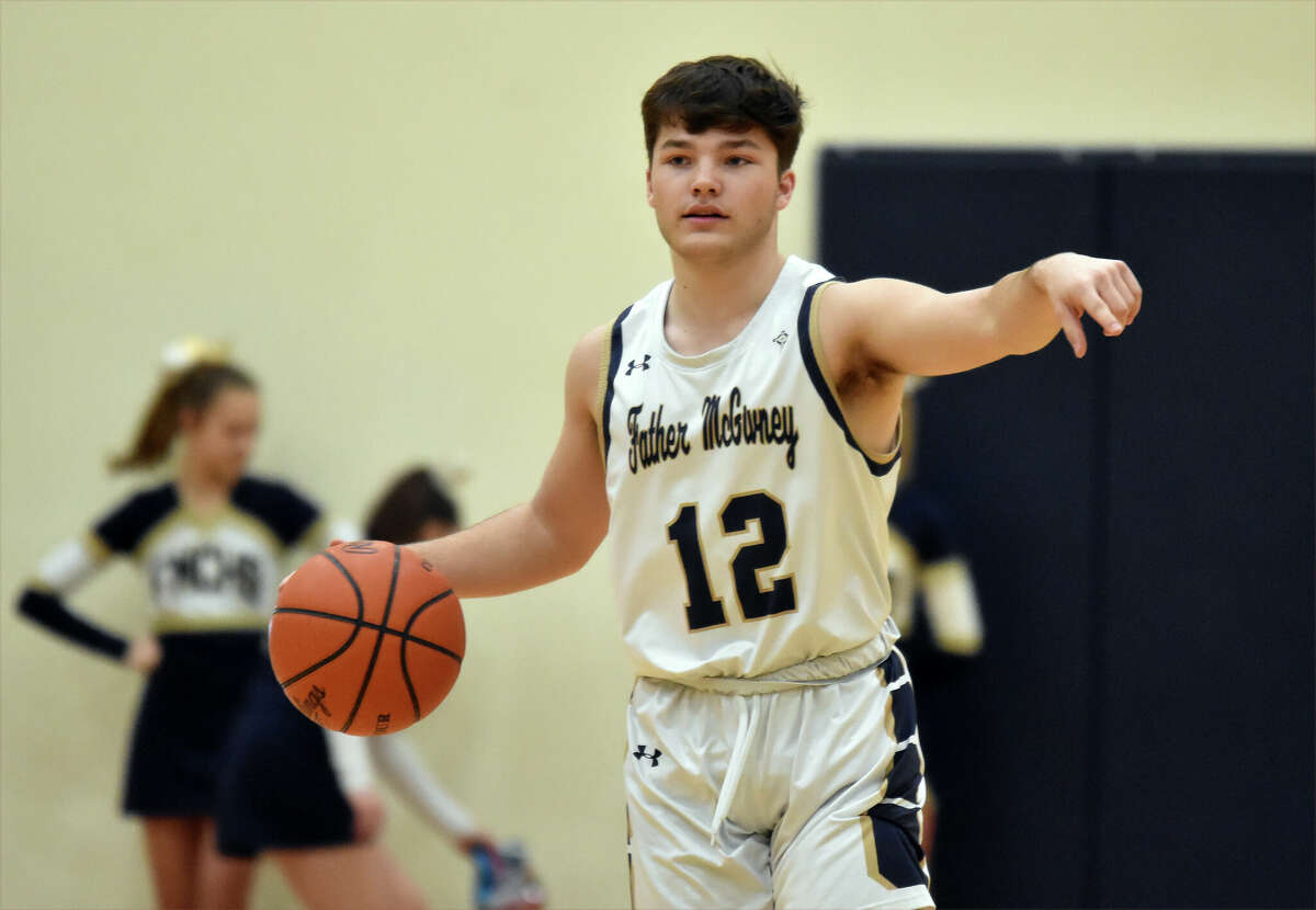 Jacob Huber scored 25 points to lead Father McGivney to win over SIUE