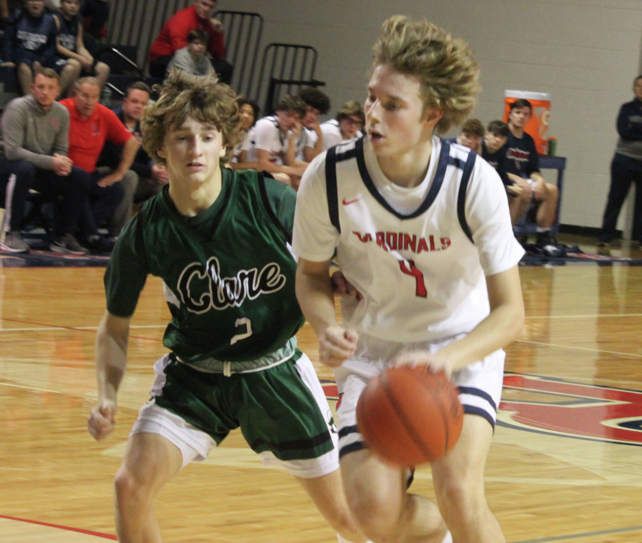 Reed City boys basketball team holds back Clare