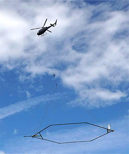 Low-flying helicopters were doing survey work