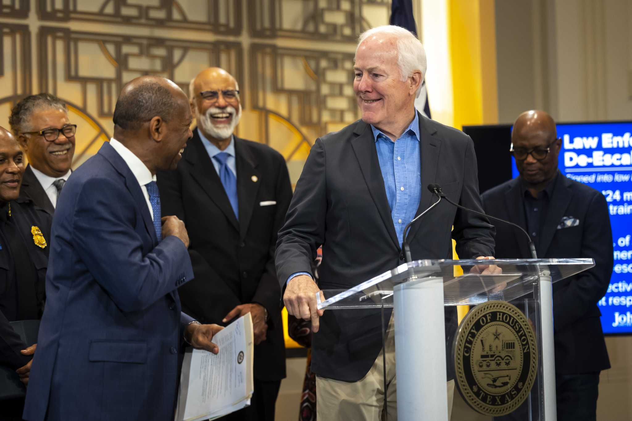 Texas police de-escalation training lauded by Cornyn, Houston leaders