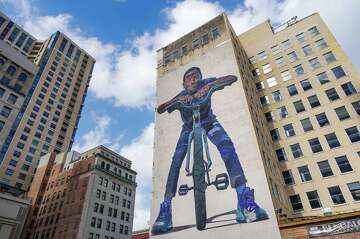 Best Houston murals downtown: Houston is Inspired, George Floyd