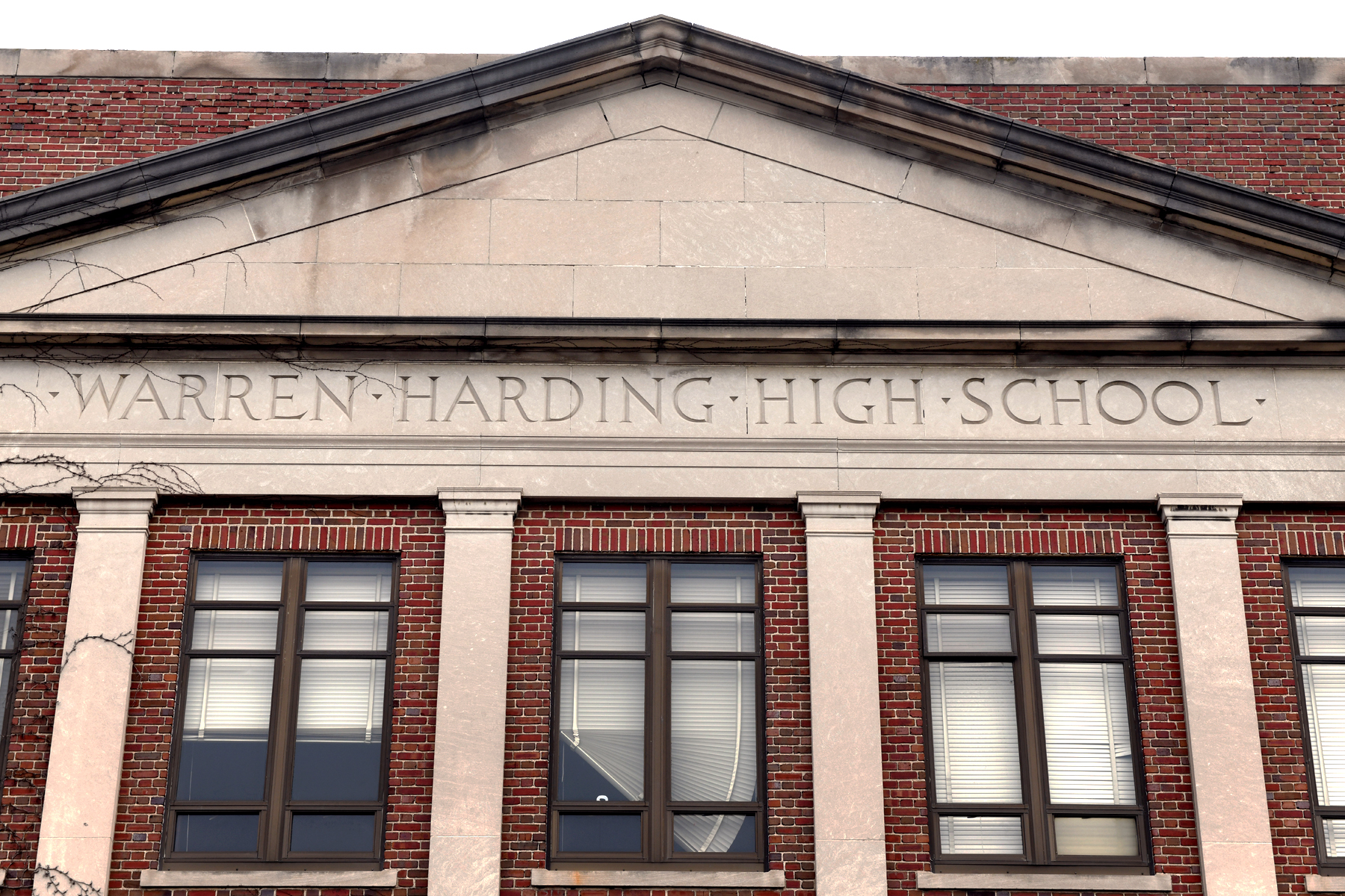 Bridgeport firefighters respond to blaze at old Harding High School